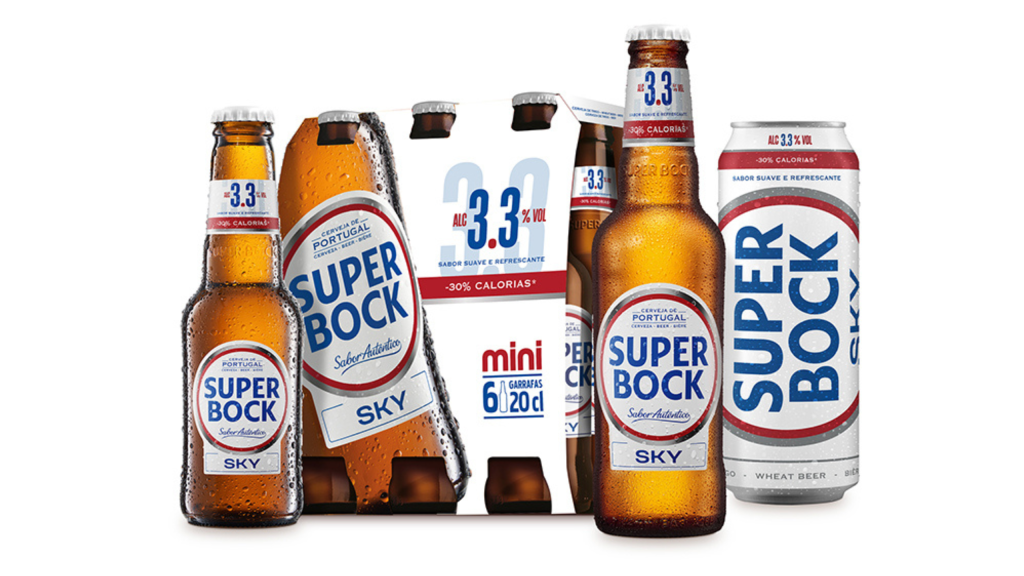 Diretamente dos céus! A nova cerveja da Super Bock é mais suave e ...